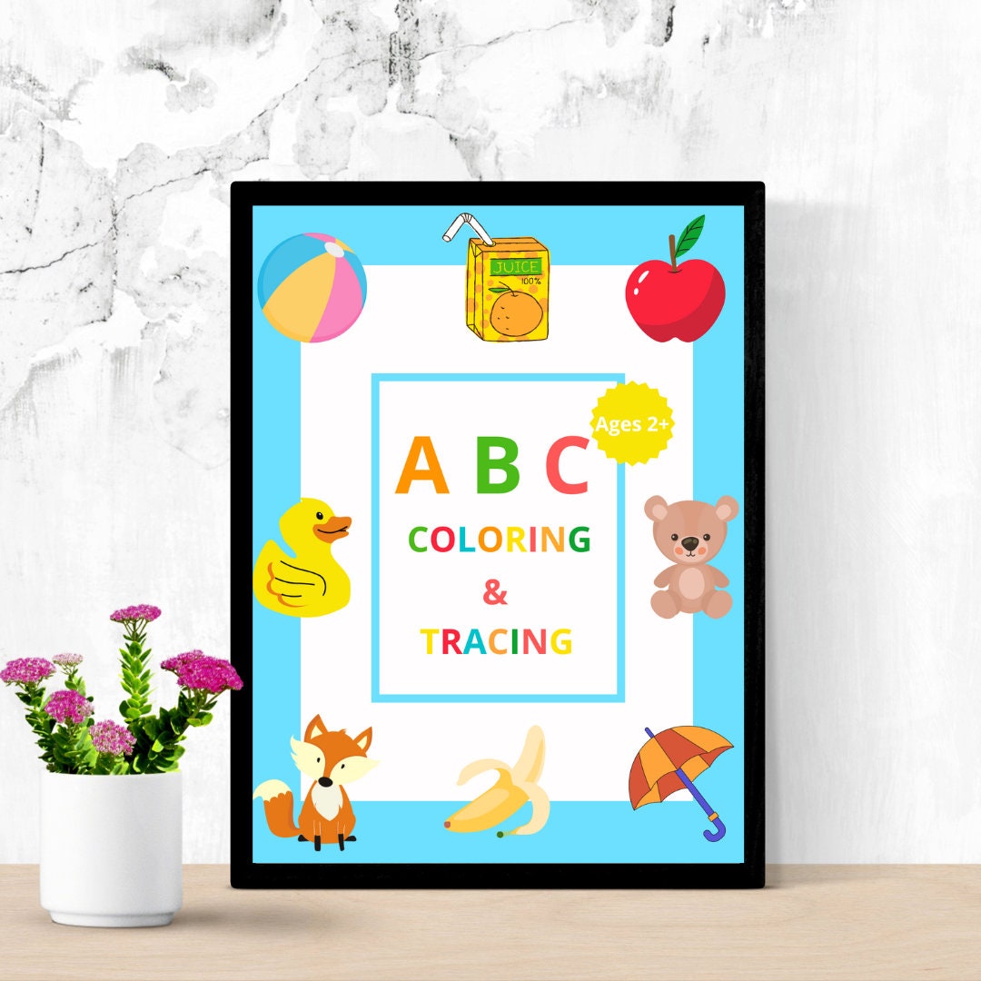 ABC Coloring & Tracing Book | Handwriting Activity Books for Kids ...