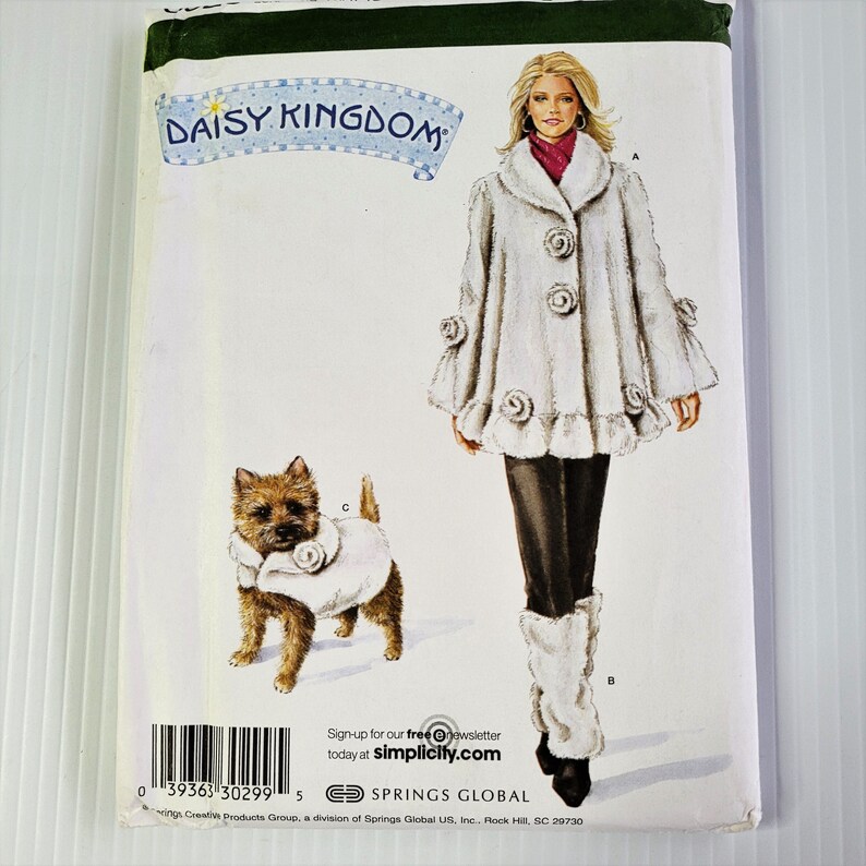 Sewing Pattern Simplicity ' Daisy Kingdom' 3926. Jacket With Matching ...