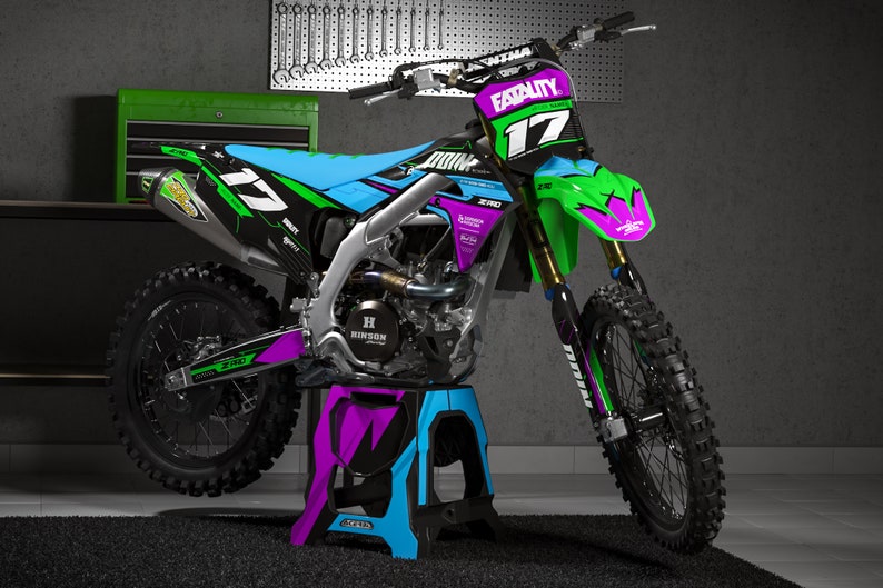 Kawasaki KX450F 2019 2020 Synth Calcomanía / Decoración / Gráficos ...