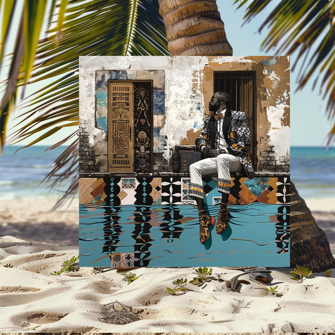 Abstract African Art Poster Afrocentric Vintage Wall Art Unique Ethnic ...