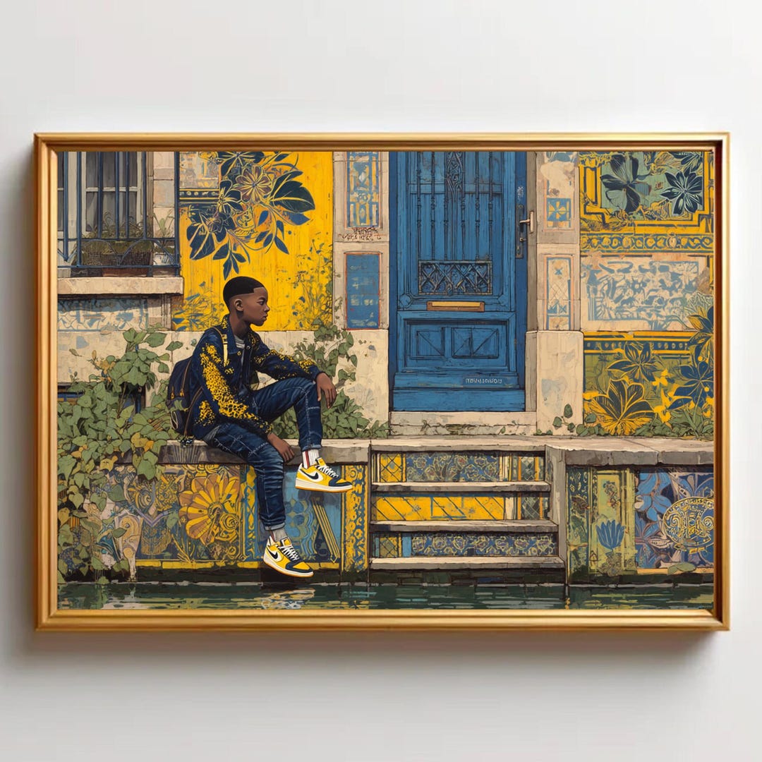 Black Boy Art | African American Art | Afrocentric Wall Art Print ...