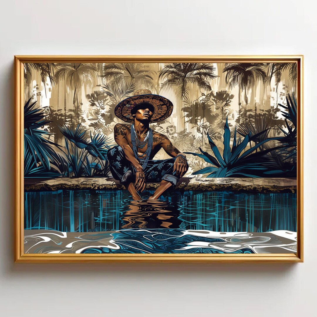 Beautiful Afro-latin American Art Print - Afro-caribbean Art - Digital ...