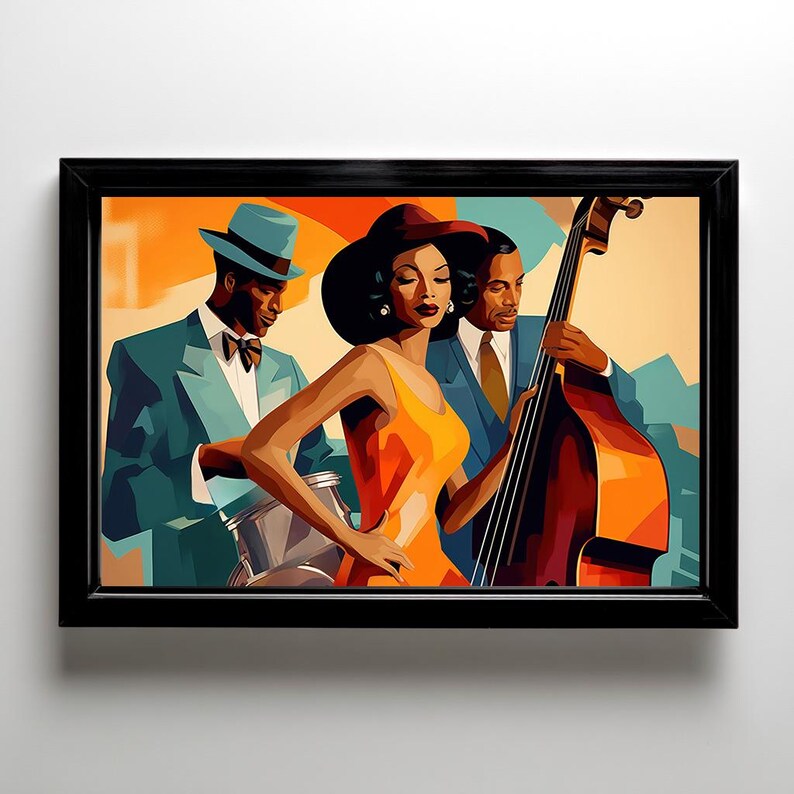 Black Music Art Print | African American Jazz Wall Art | Harlem ...