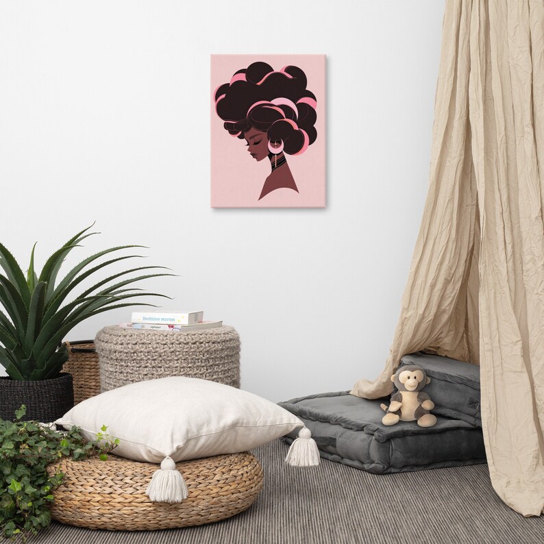 Stunning Melanin Queen Canvas Art Afro Beauty Elegance Wall Decor - Etsy