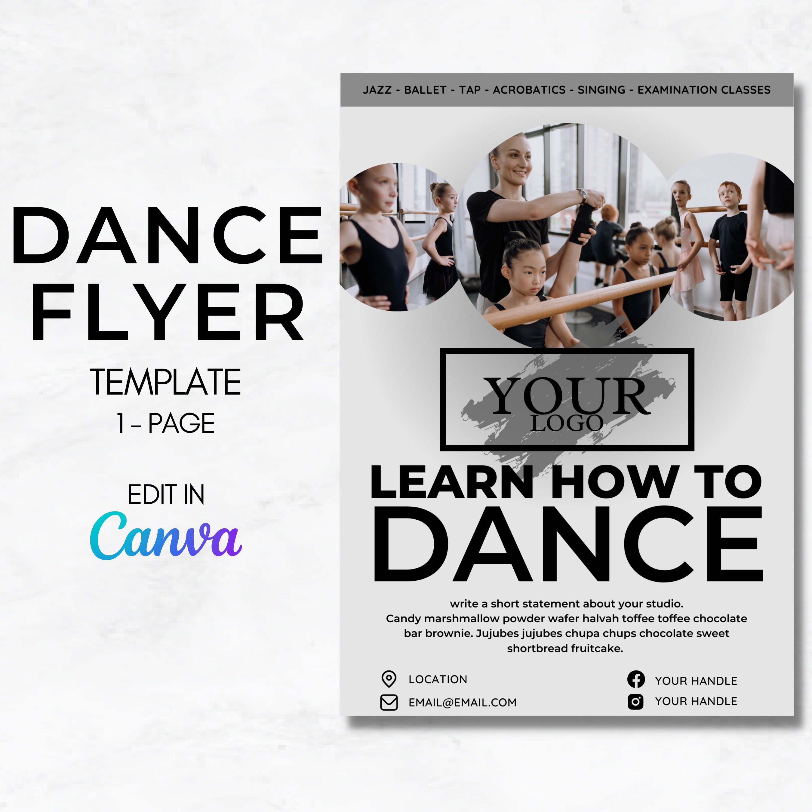 Dance Class Poster Template