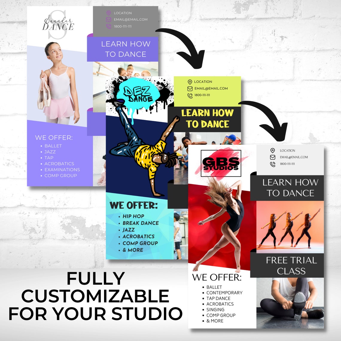 DANCE FLYER Template Canva Template for Dance, Ballet, Dance Studio ...