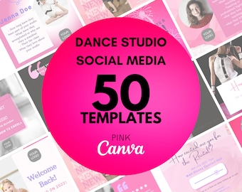Everything You Need for Dance Studio Social Media E Canva Social Media ...