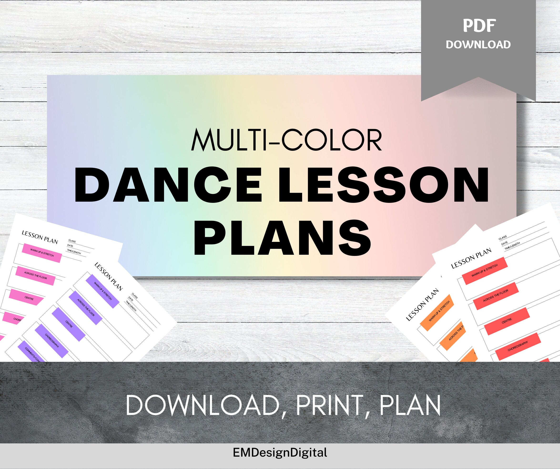 DANCE TEACHER Lesson Plans - Multi-color for Dance Studio, Dance ...
