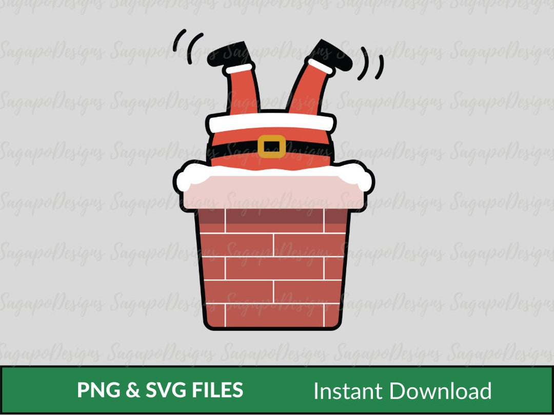Upside Down Santa SVG Christmas Svg Christmas Clip Art Instant Download ...
