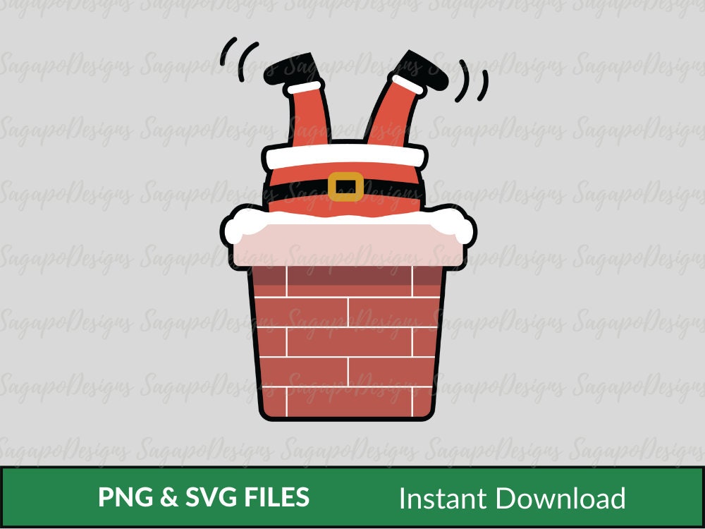 Upside Down Santa SVG Christmas Svg Christmas Clip Art Instant Download ...