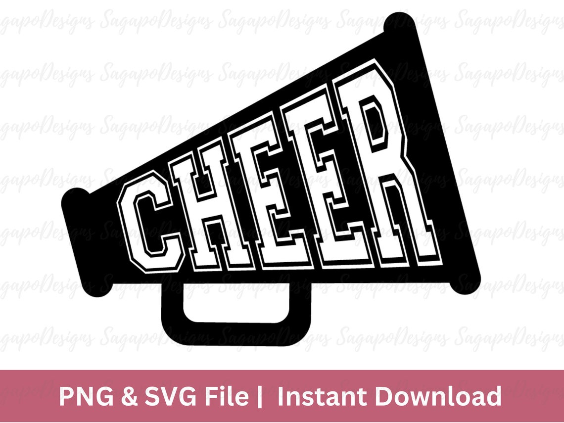 Cheer SVG PNG Megaphone SVG Cheerleading Png Silhouette Cut - Etsy Canada
