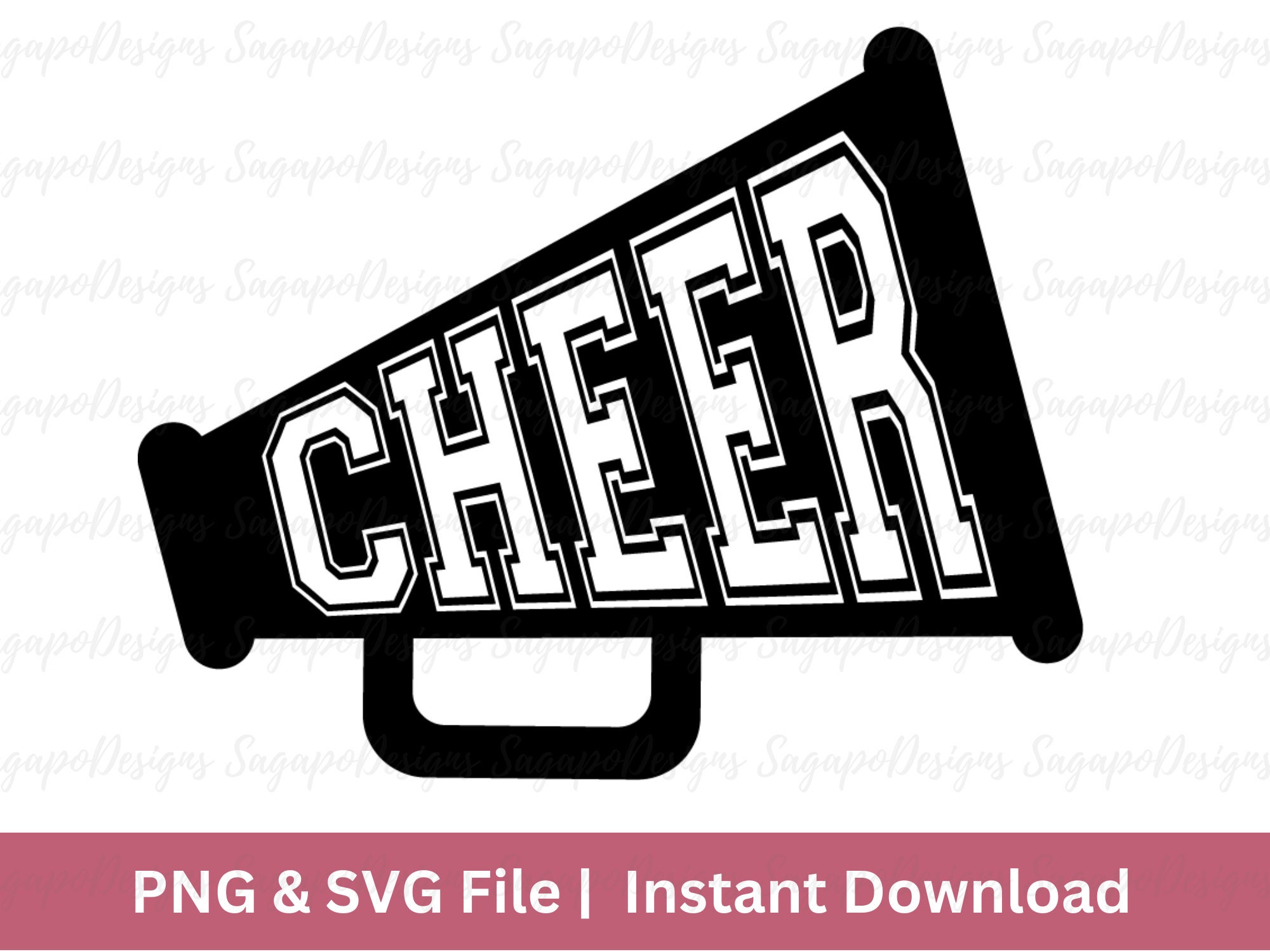 Cheer SVG PNG Megaphone SVG Cheerleading Png Silhouette Cut - Etsy Canada