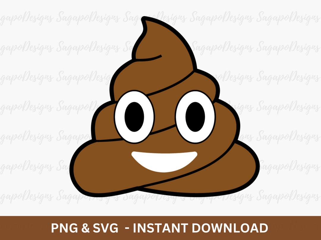 Poop Emoji SVG Poo Emoji Shirt Printable Iron on Emoji Cricut Decals ...