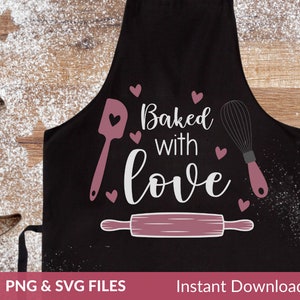 Baked With Love Svg Valentine Baking SVG I Love Baking Svg Baking ...