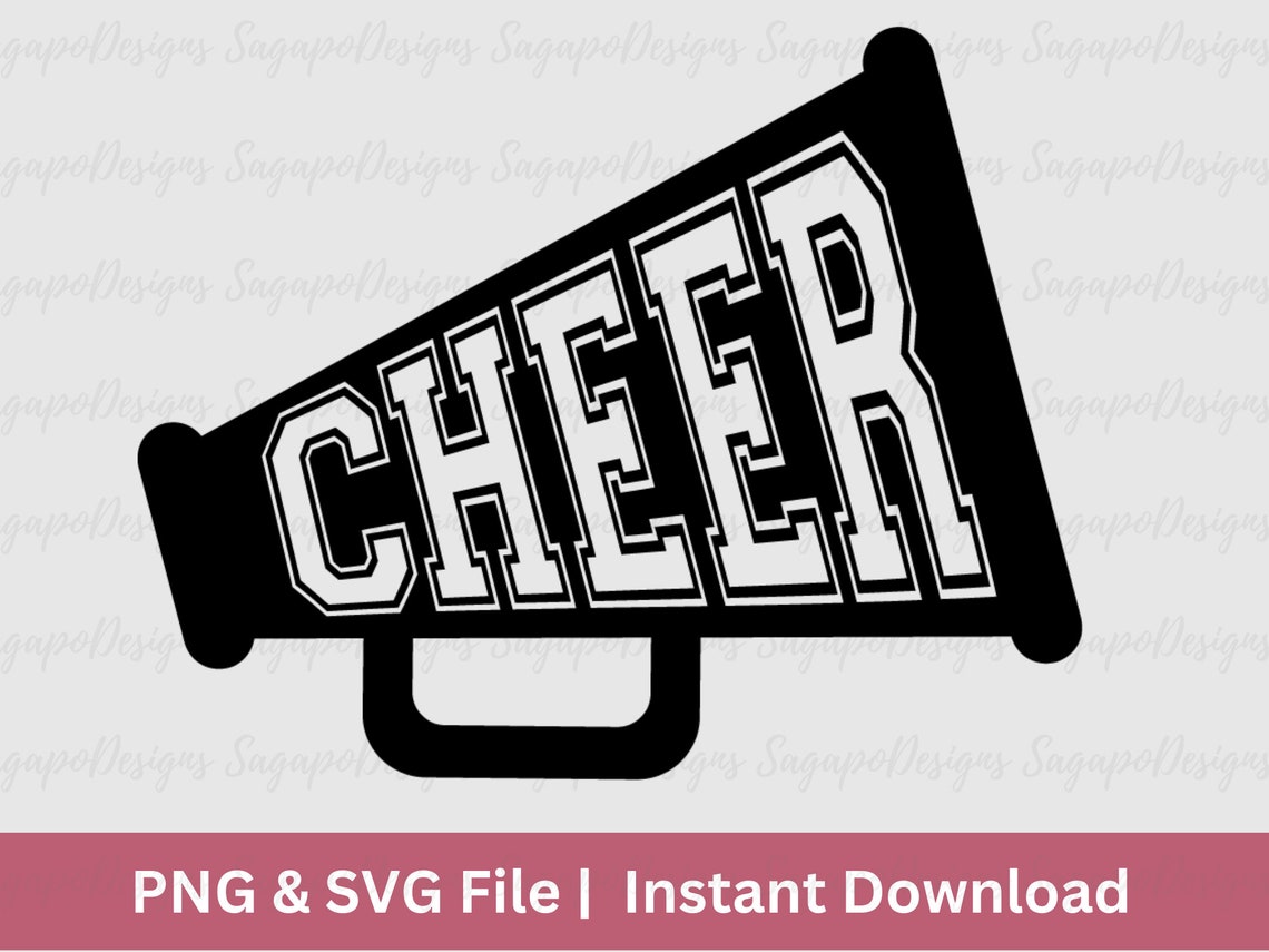 Cheer SVG PNG Megaphone SVG Cheerleading Png Silhouette Cut - Etsy Canada
