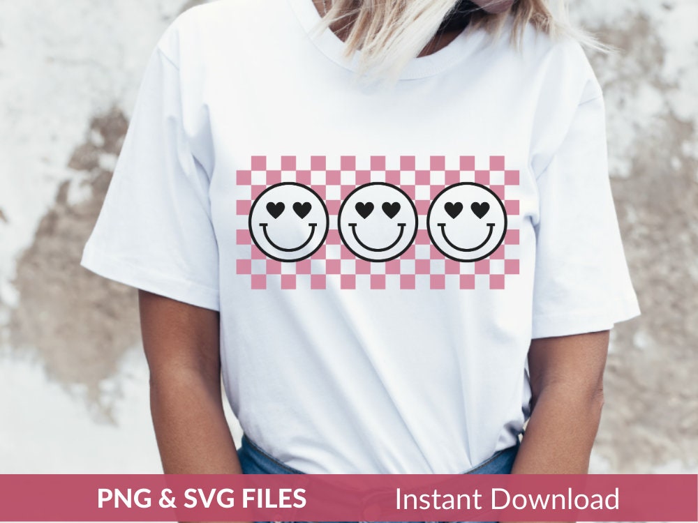 Heart Eye Emoji Svg Valentine's Day SVG Smiley Face Svg Valentine ...