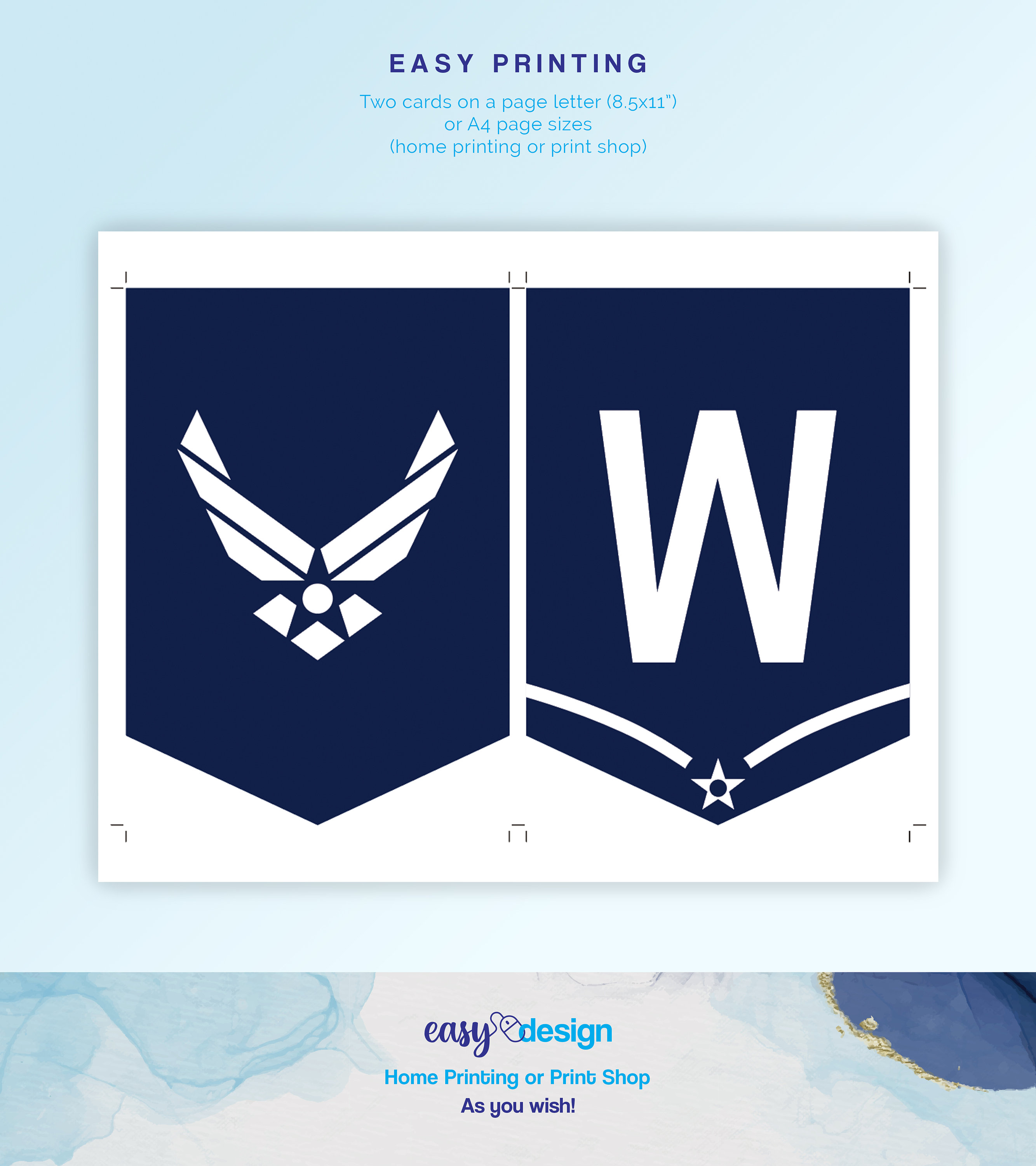 Air Force Banner, Welcome Home Banner, Airman Welcome Banner ...