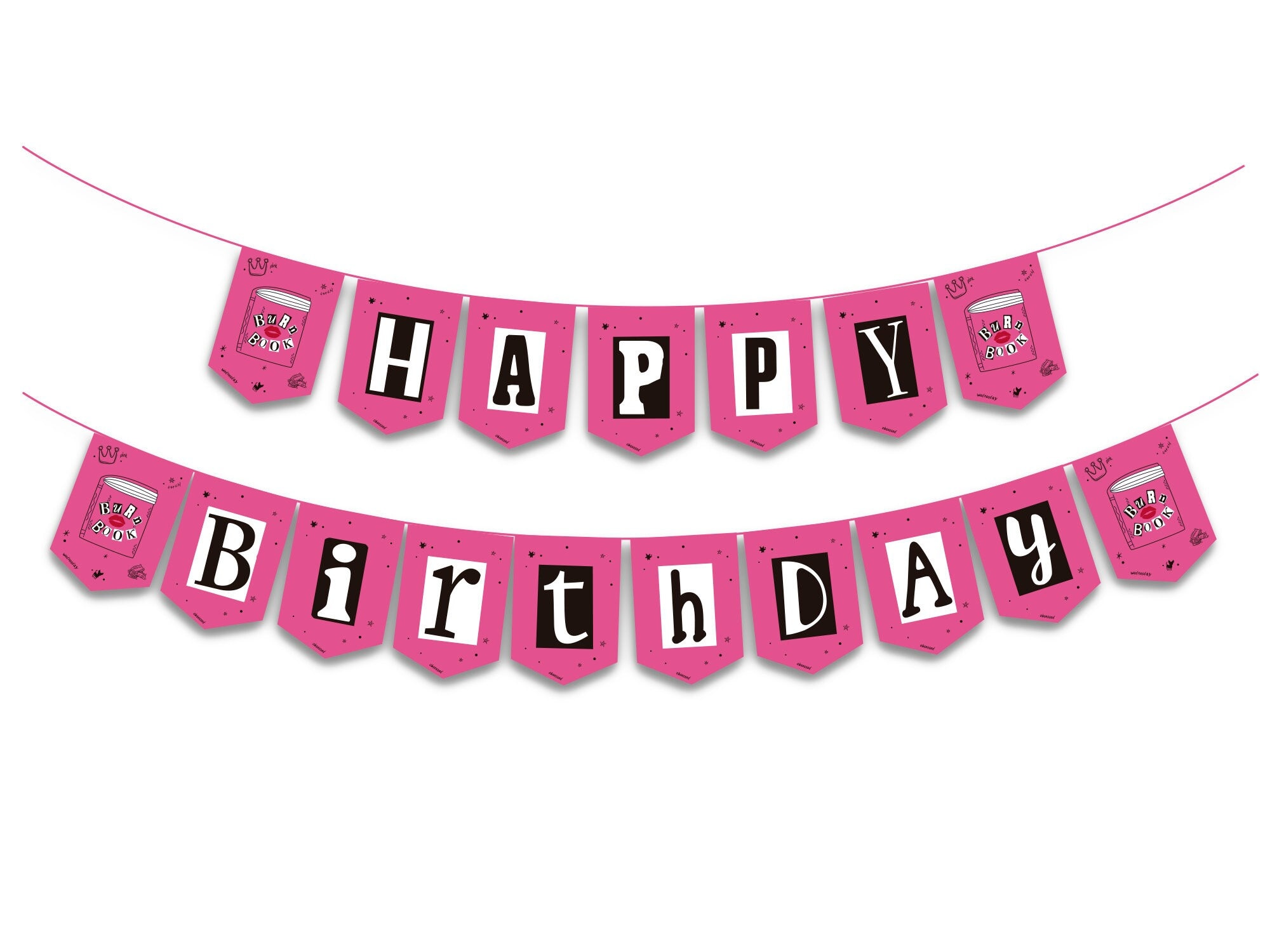 Mean Girls, Mean Girls Happy Birthday Banner, Mean Girls Happy Birthday ...