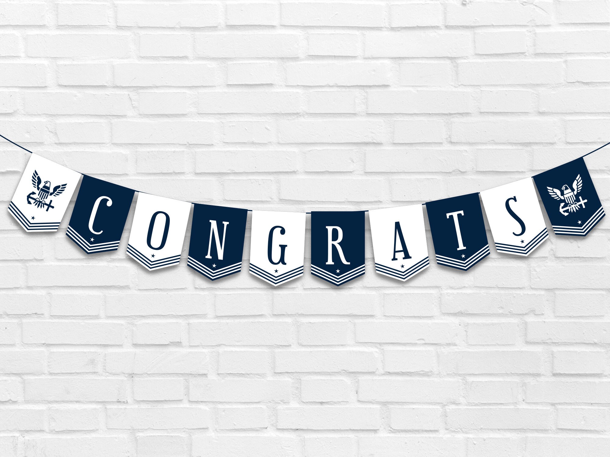 Congratulations Banner US Navy Naval Banner USN Military - Etsy