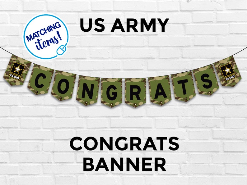 Farewell Banner Camo Military Banner Camouflage - Etsy