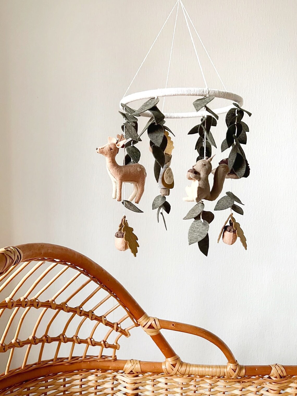 Woodland Baby Mobile Nursery Mobile Felt Mobile Boy Girl - Etsy