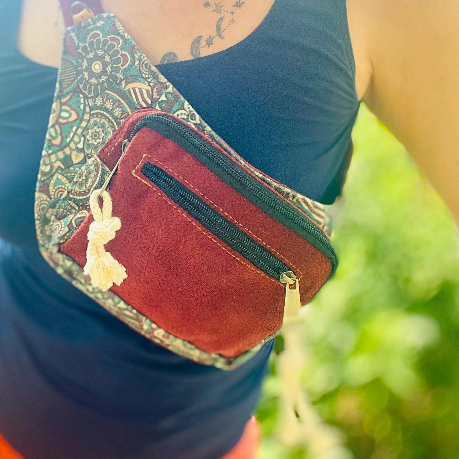 Colorful Fanny Pack, Boho Fanny Pack, Flower Design Festival Bumbag ...