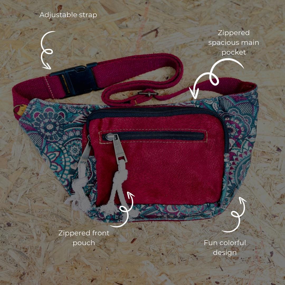 Colorful Fanny Pack, Boho Fanny Pack, Flower Design Festival Bumbag ...
