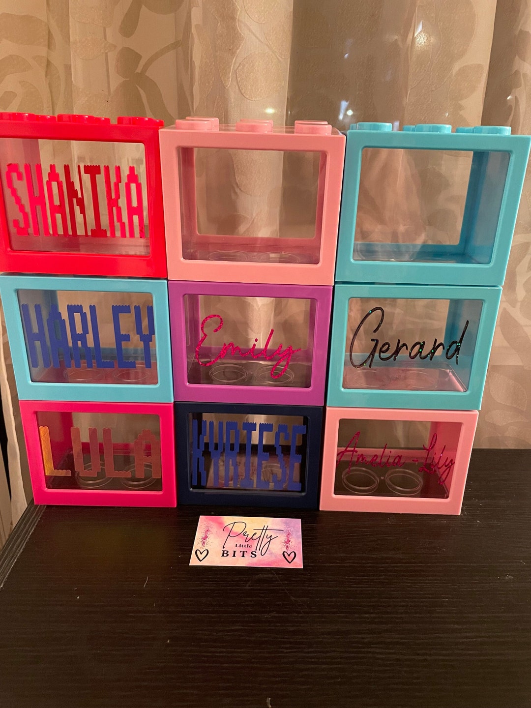 Lego Money Box Personalised , Building Block Money Box, Piggy Bank ...