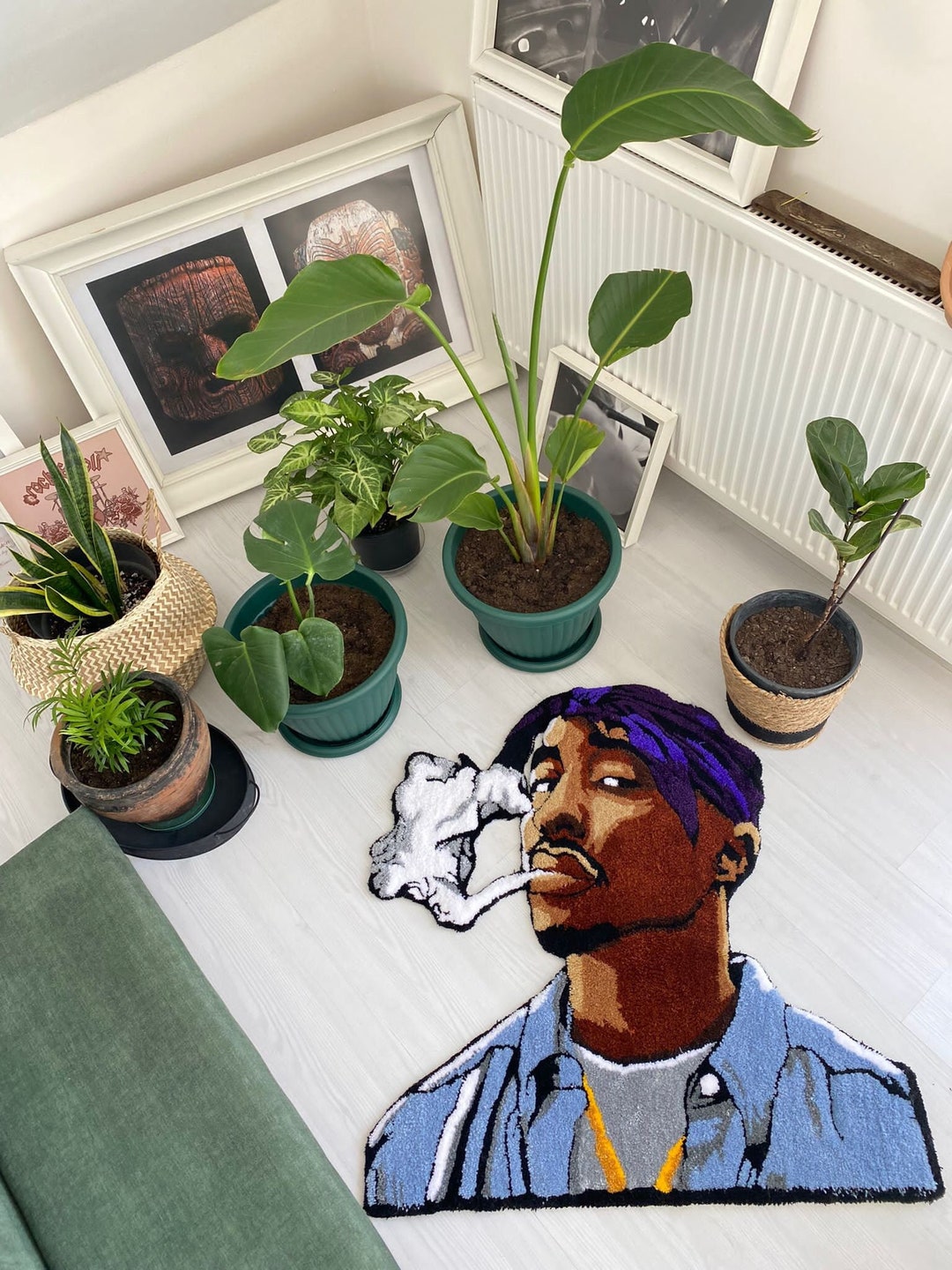2pac Tufted Custom Rug / Home Decoration / Shaggy Rug / %100 Acrylic ...