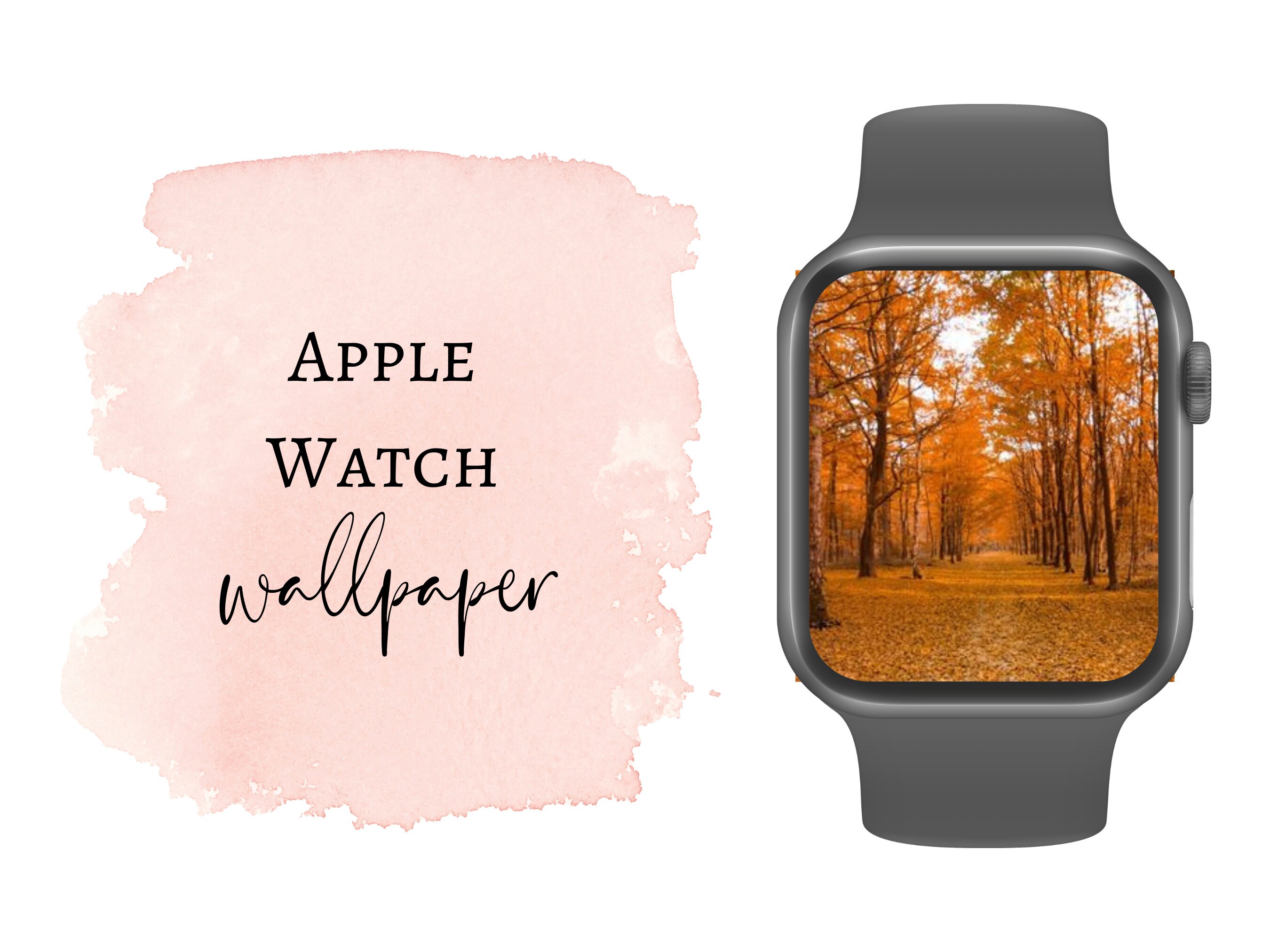 Apple Watch Face, Fall Tree Scene Watch Wallpaper, Smart Watch ...