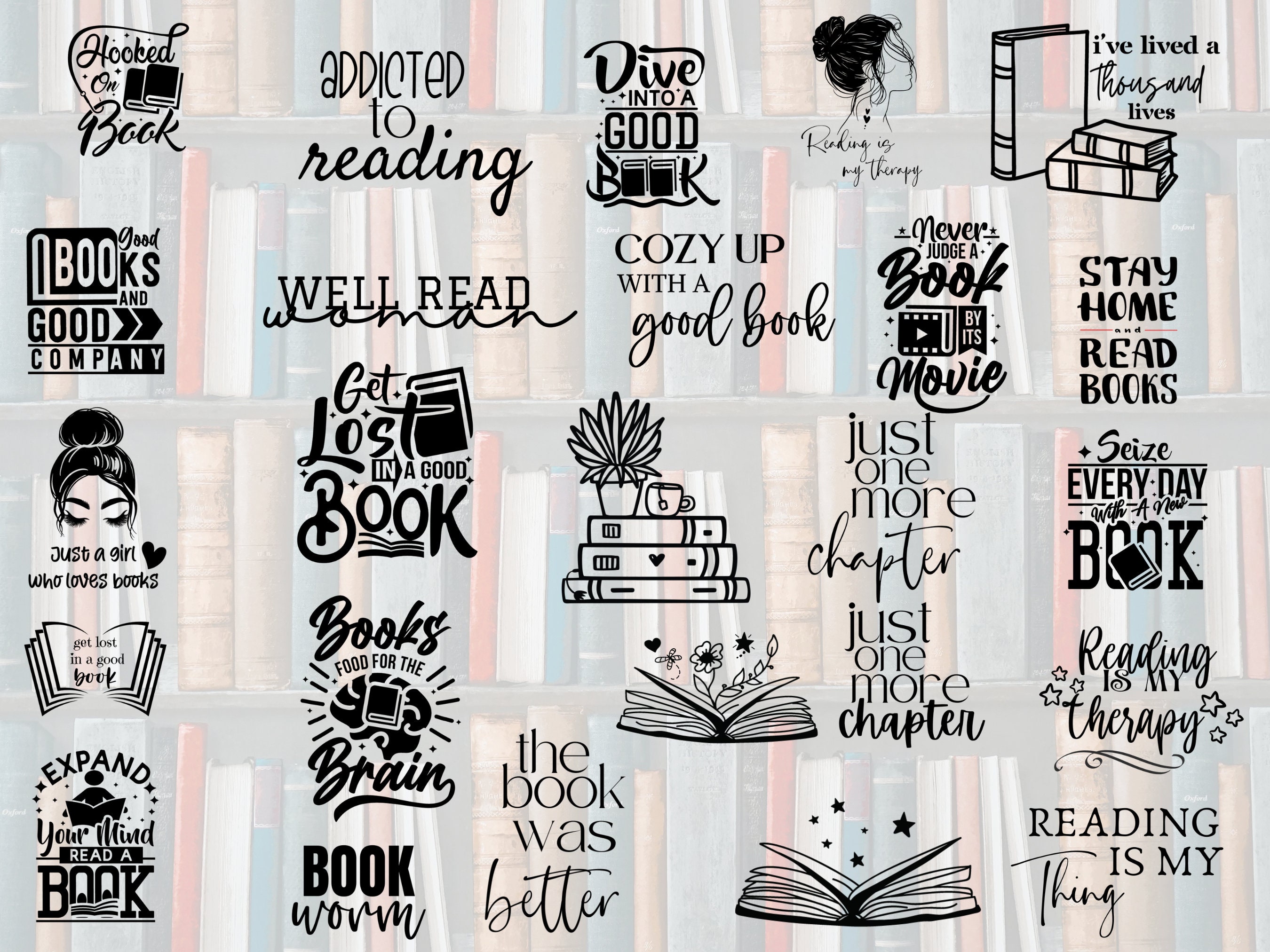 Book Quote SVG PNG Bundle Book Lover SVG 20book Quotes - Etsy Canada