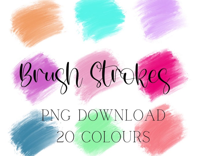 Tie Dye Brush Stroke Clip Art Set for Creative Projects - Etsy Singapore