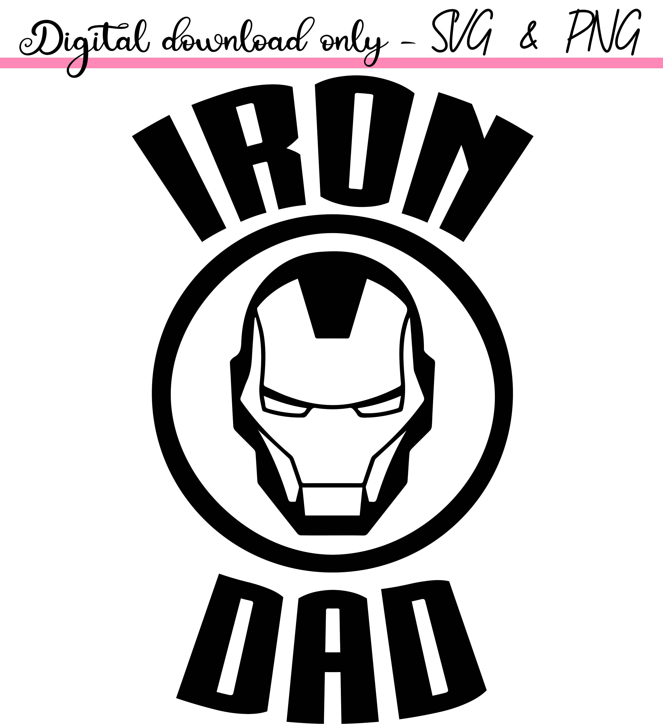 Iron DAD Svg Iron man svg Marvel dad svg Superhero Dad Svg - Etsy México