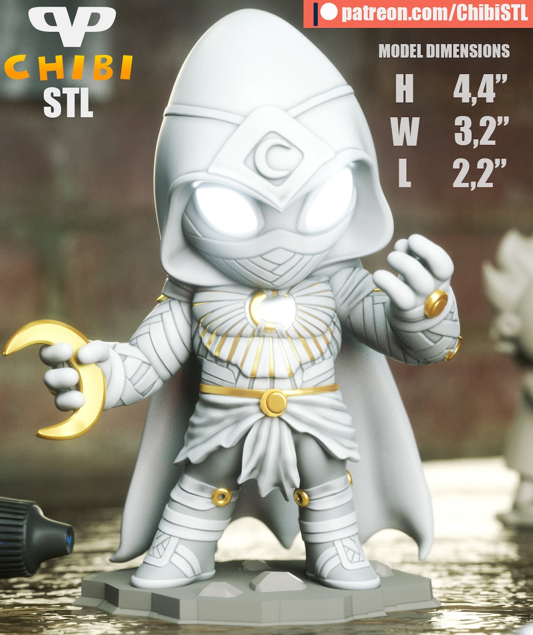 Moon Knight Chibi - Etsy