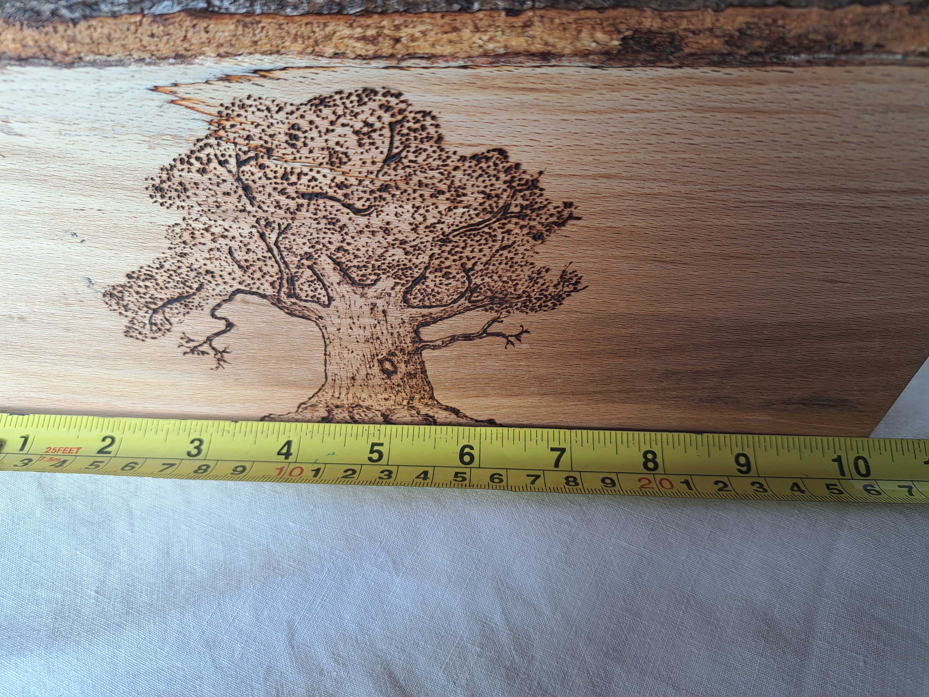 Pyrography Drawing of an Oak Tree by the Wood Rescuer - Etsy UK