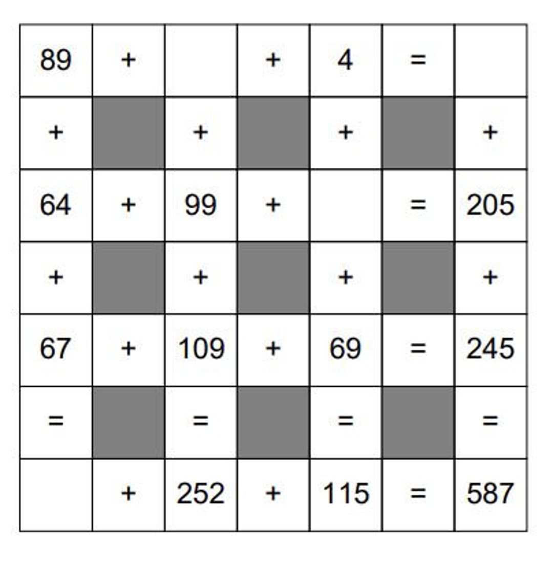 Math Puzzle Addition Easy - Etsy