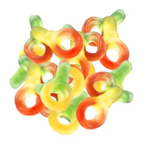 Swedish Fruit Pacifiers Candy Classic Chewy Fruity Treats for All Ages ...
