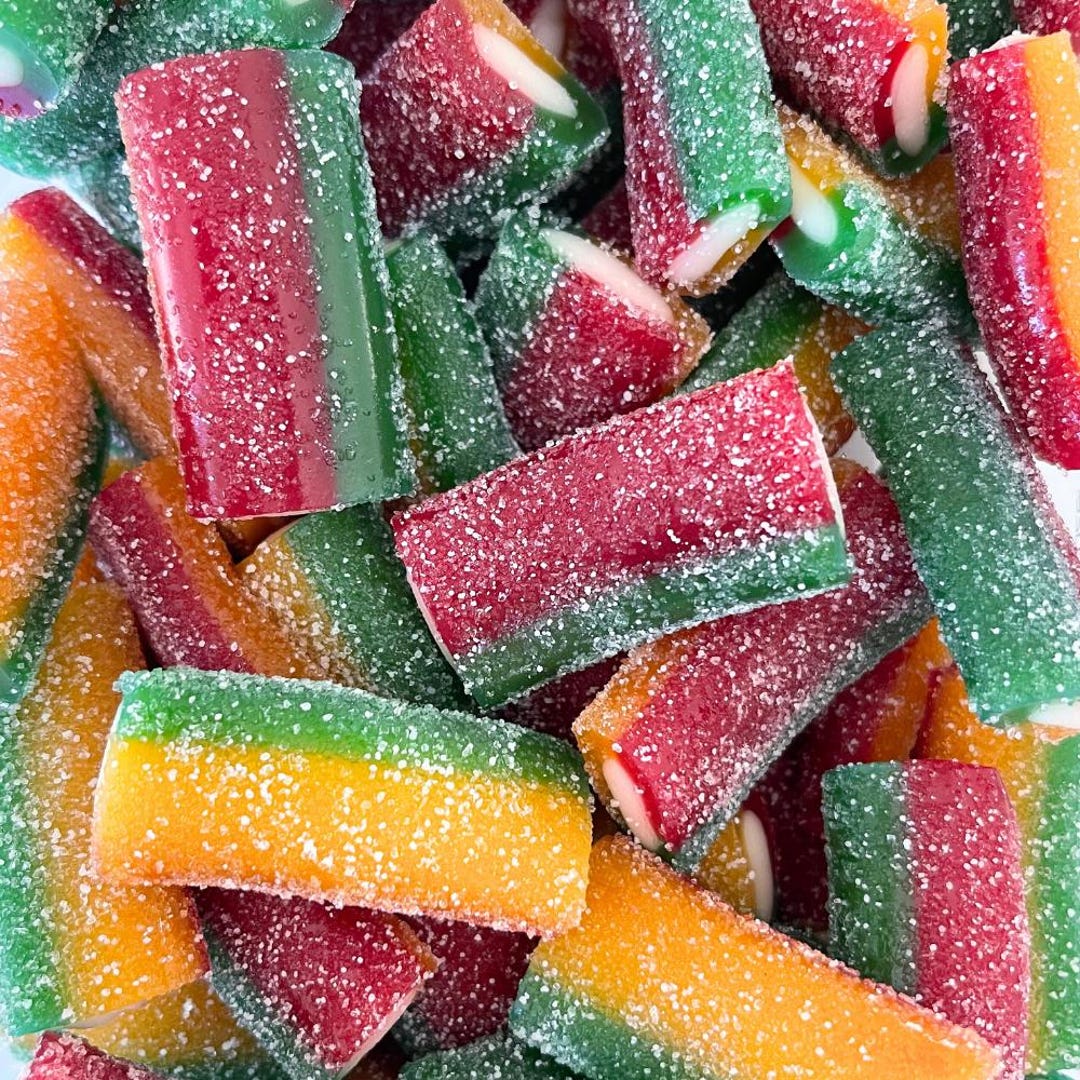 Chewy Candies Sour Rainbow – Colorful and Tangy Candy Delight - Etsy