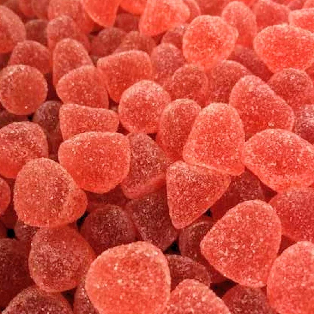 Swedish Loose Candy Gelehallon - Soft Raspberry Jelly Candy in Bulk ...