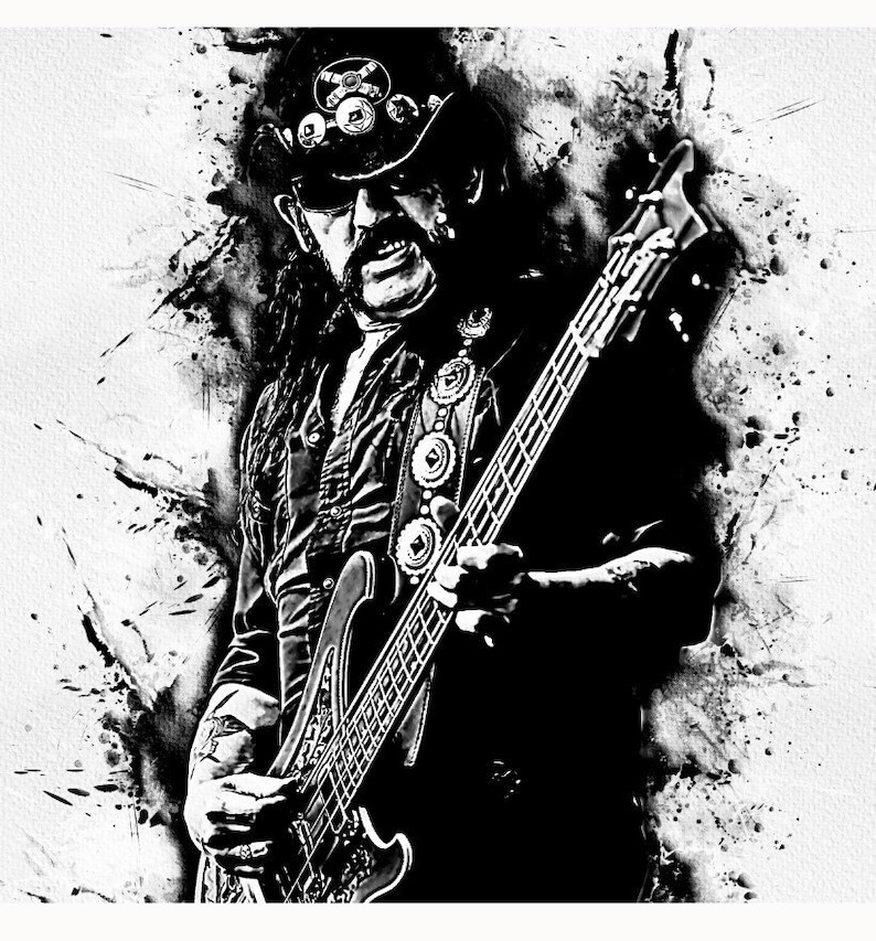 Lemmy From Motorhead, A4 Wall Art - Digital Print - Etsy Australia