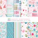 Happy Birthday Seamless Paper: Pink & Blue Designs (digital Download ...