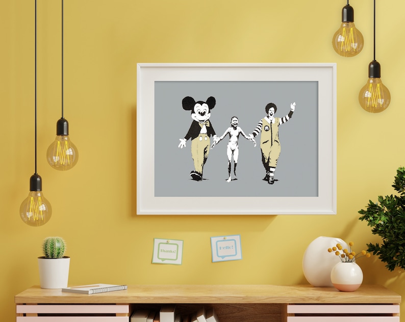 Banksy Napalm Art Print. Printable Digital File, Instant Download ...