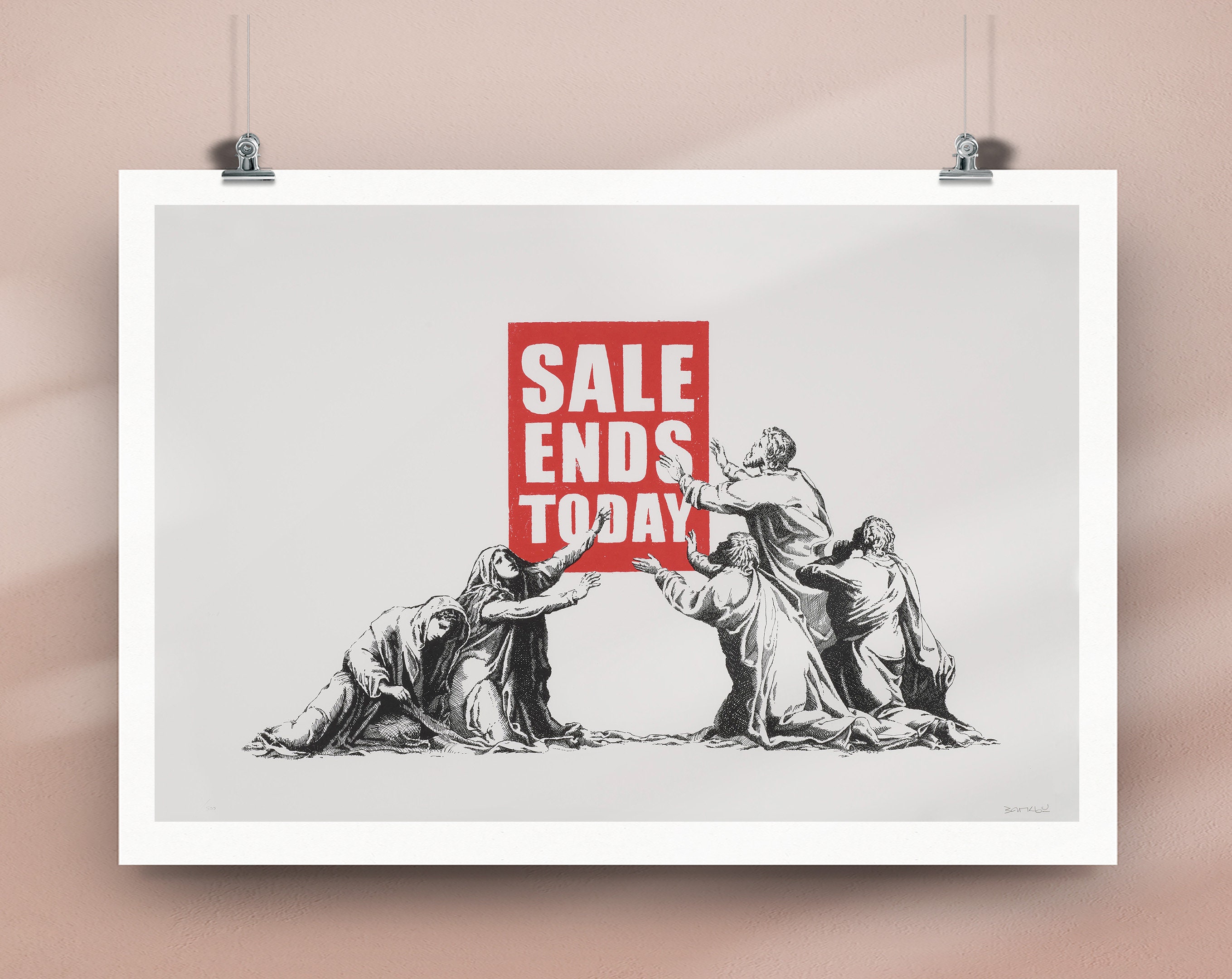 Banksy Sale Ends Today Art Print. Printable Digital File - Etsy
