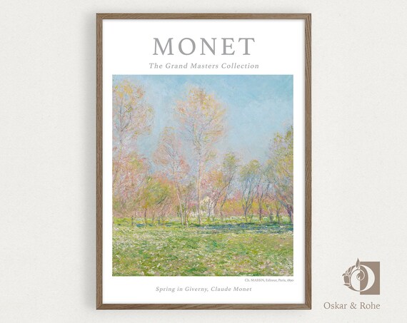 Claude Monet Spring in Giverny Art Print Grandmaster - Etsy