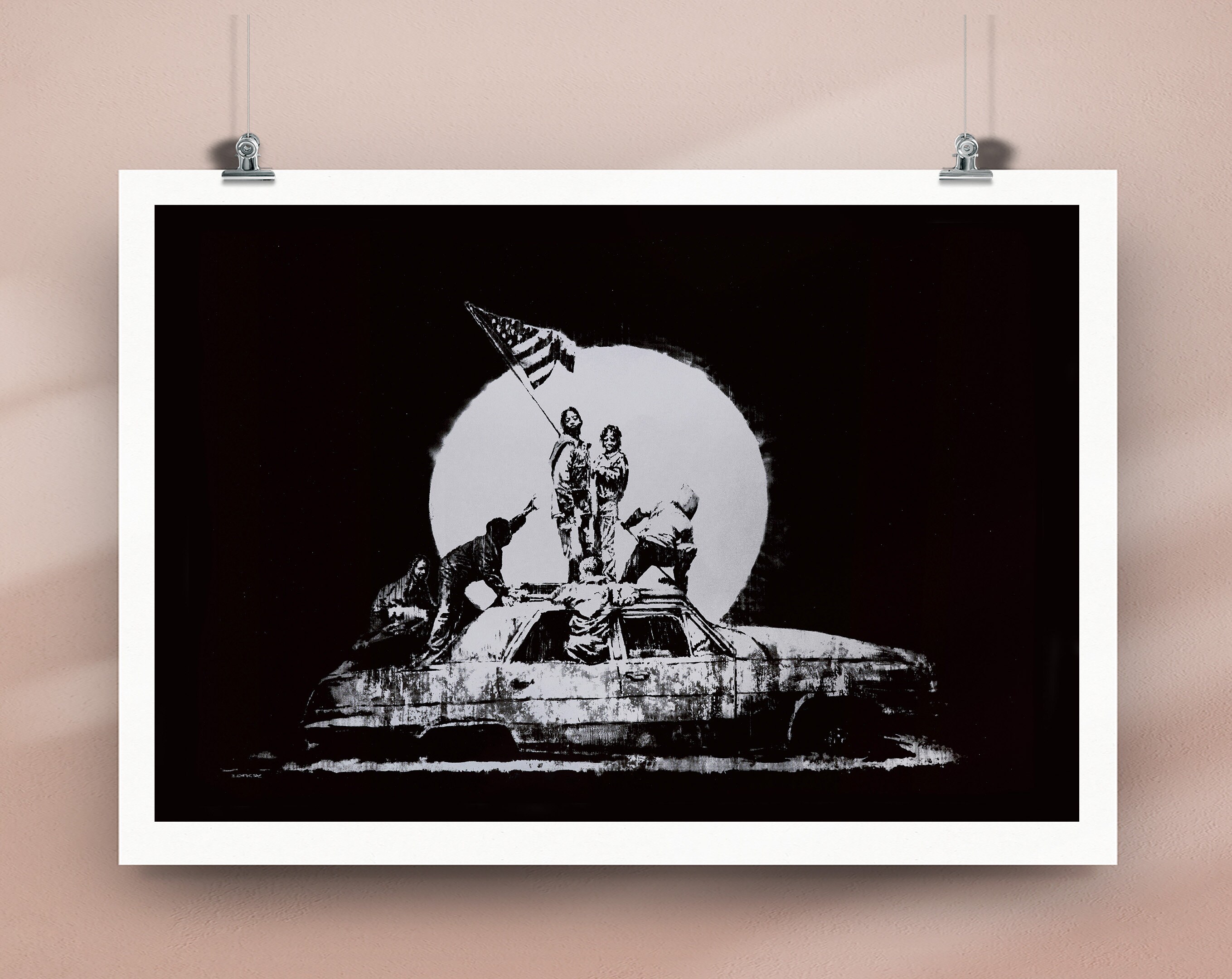 Banksy Flags Graffiti Wall Art. Printable Digital Download. - Etsy