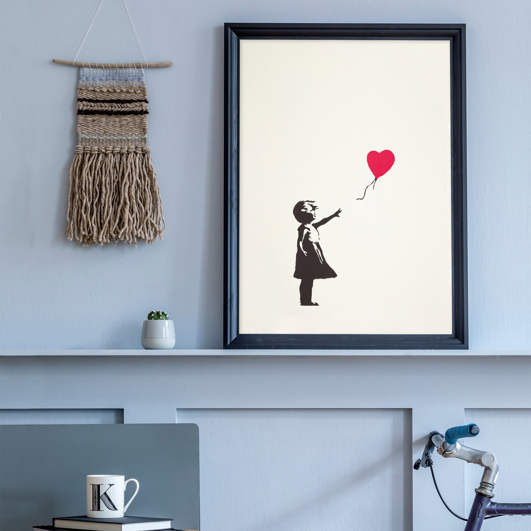 Banksy Girl With a Balloon Wall Art Print, Printable Digital File ...