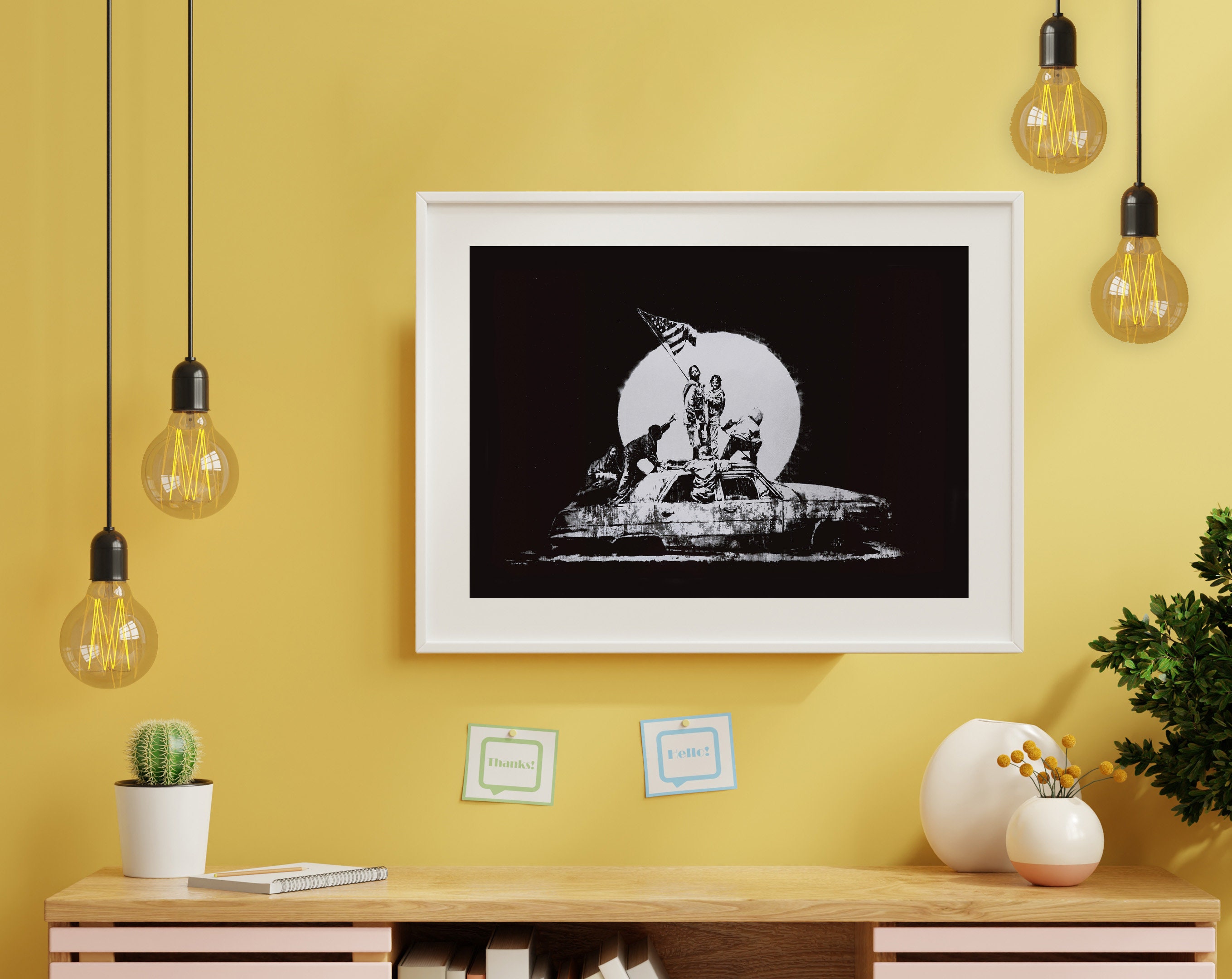 Banksy Flags Graffiti Wall Art. Printable Digital Download. - Etsy