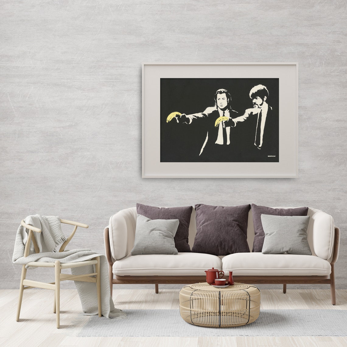 Banksy Pulp Fiction Art Print. Printable Digital File, Instant Download ...