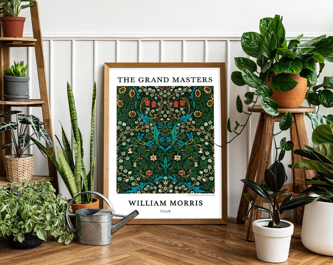 William Morris Tulpe Kunstdruck Neutrale Töne Rustikale Farben Mid ...
