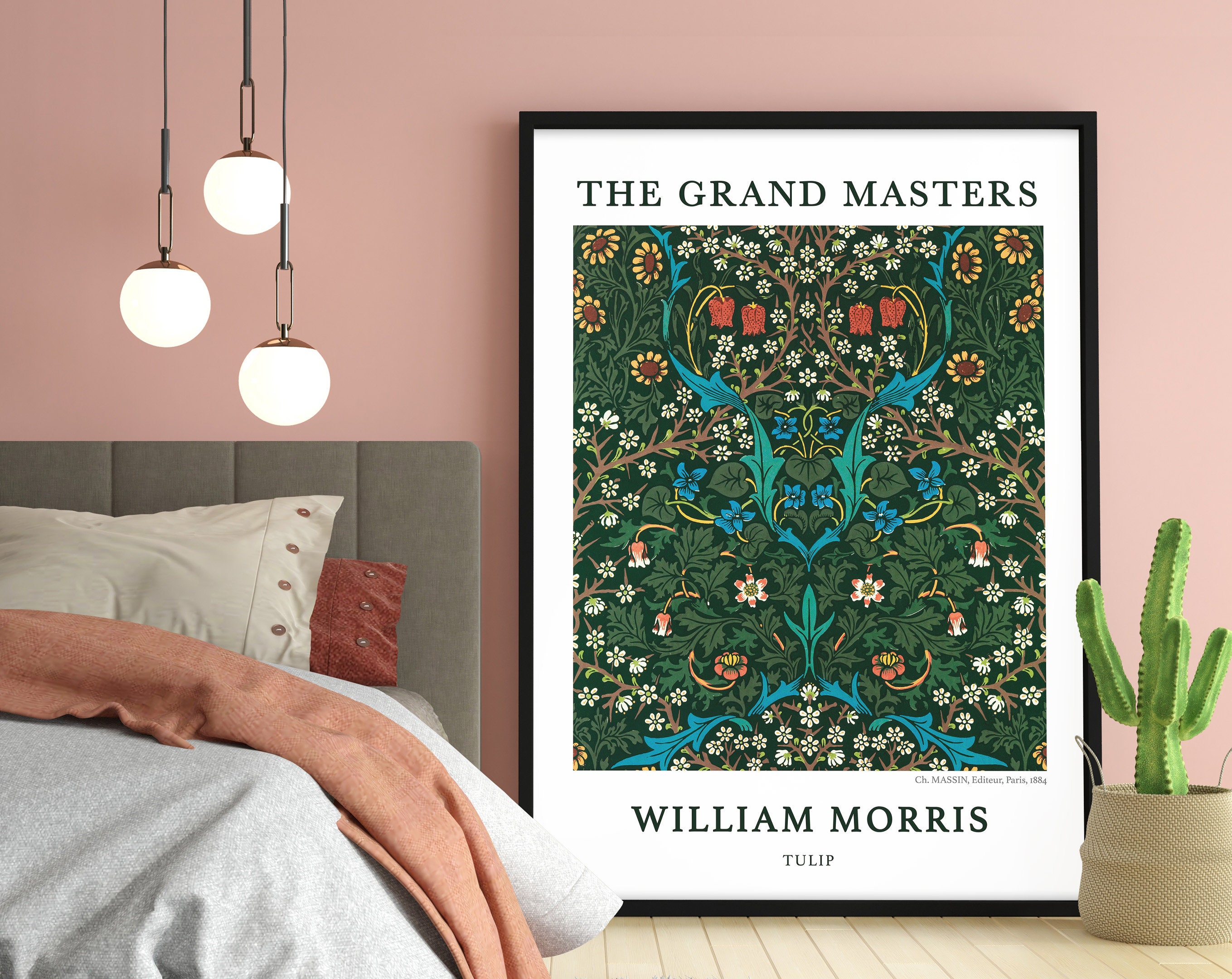 William Morris Tulpe Kunstdruck Neutrale Töne Rustikale Farben Mid ...